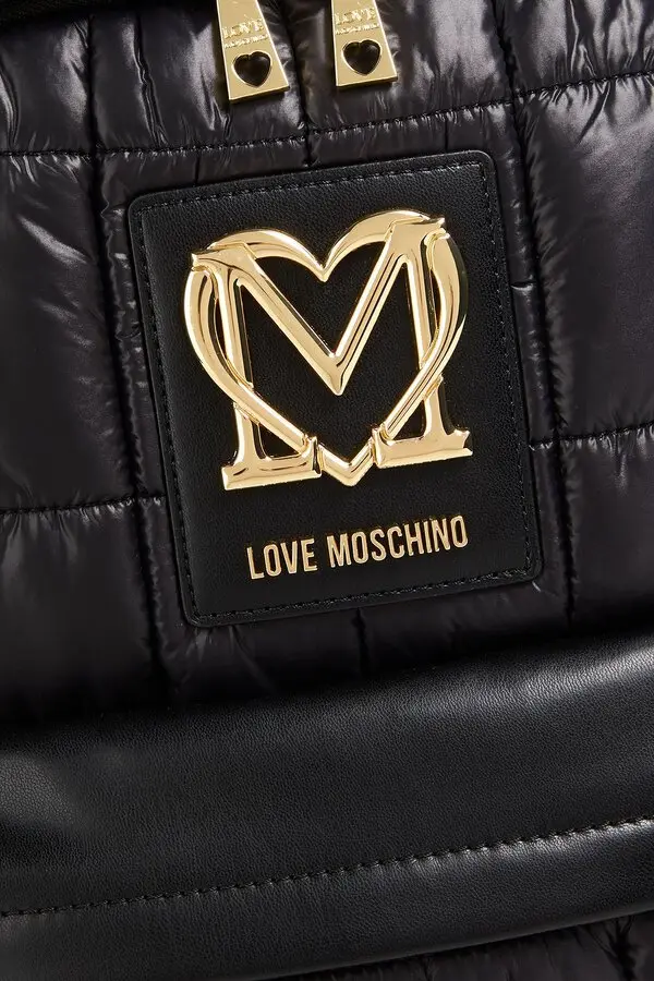 Moschino Quilted Shell Backpack In Black - 70% Off  display picture 2