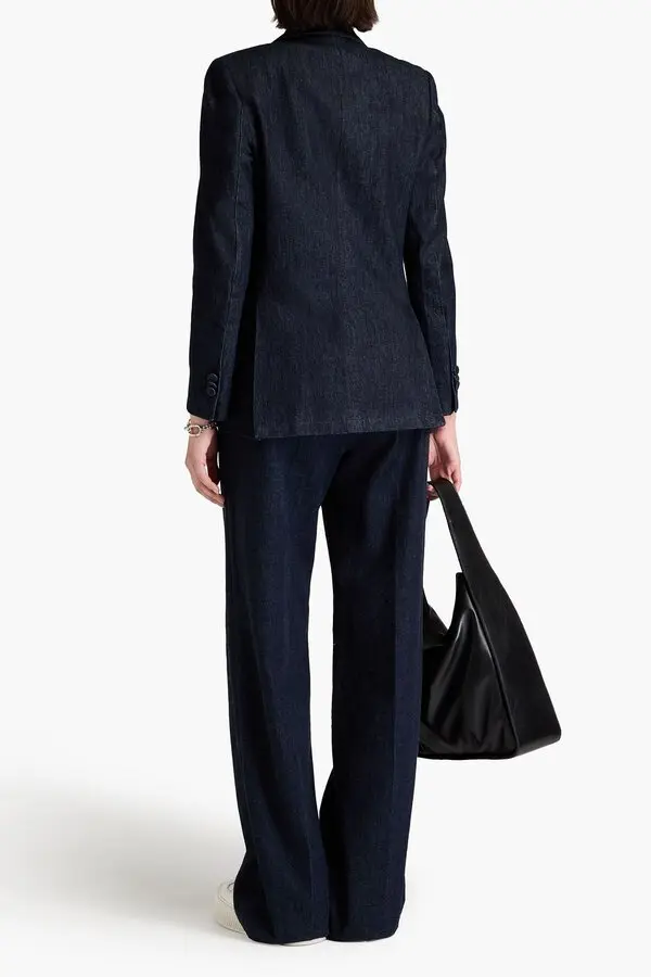 Officine Générale Manon Double-breasted Denim Blazer