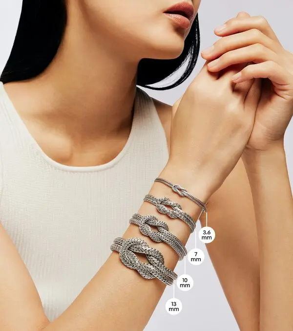 John Hardy Love Knot Sterling Bracelet