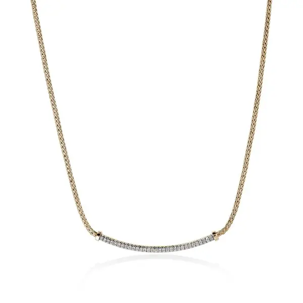John Hardy Essential Pavé Necklace - Gold
