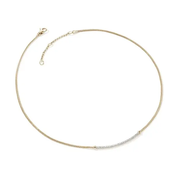 John Hardy Essential Pavé Necklace - Gold