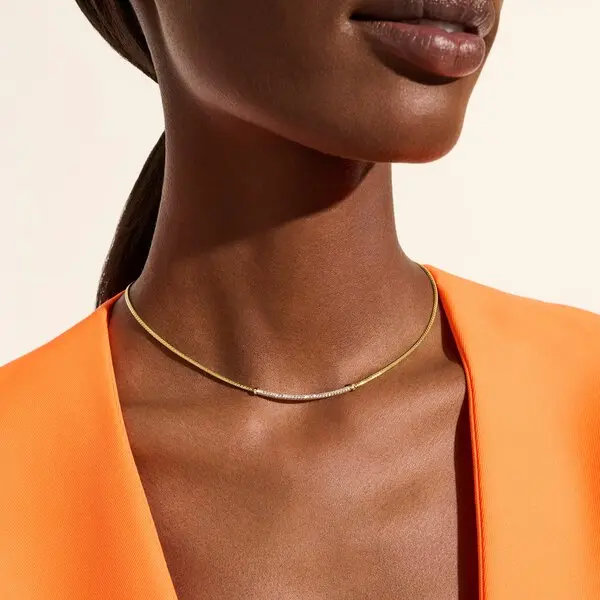 John Hardy Essential Pavé Necklace - Gold