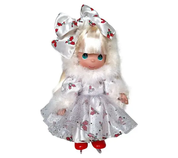 PRECIOUS MOMENTS Skating Through The Holidays B Londe Doll - One-color