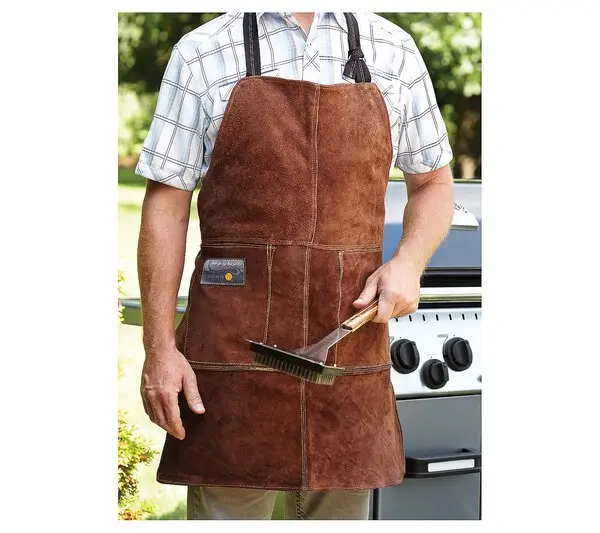 OUTSET Leather Grill Apron