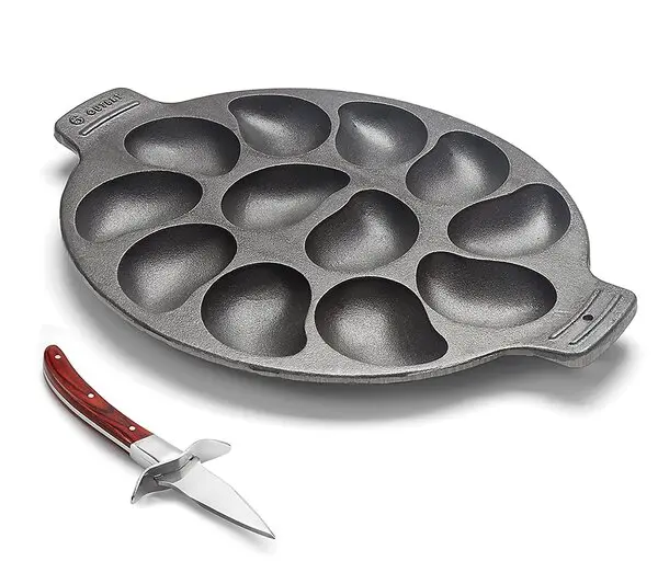 OUTSET Oyster Knife And Oyster Pan - One-color