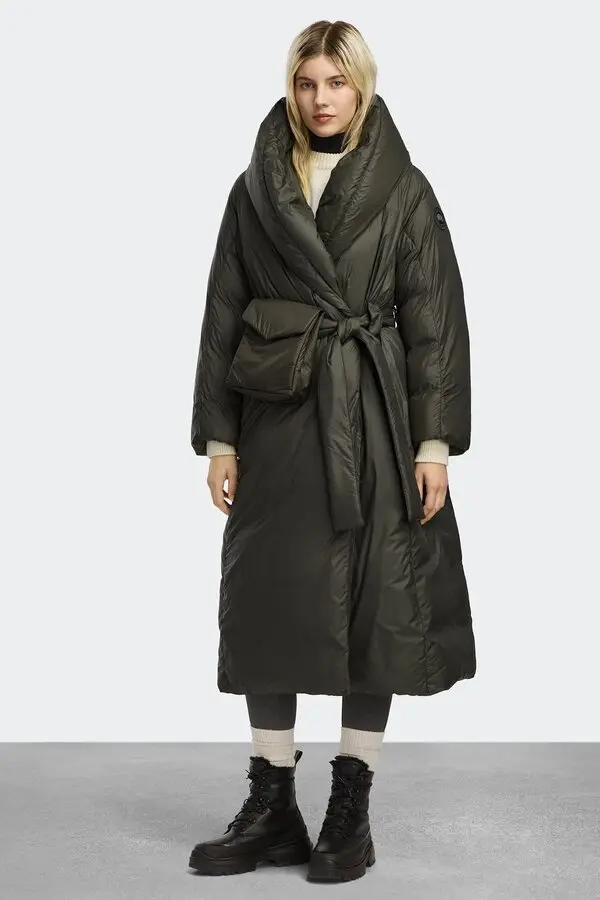 Canada Goose Elie Blanket Wrap Coat - Volcano