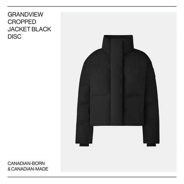 Canada Goose Grandview Cropped Jacket - Black