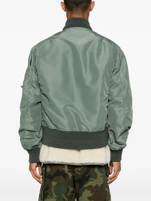 Sacai Twill Bomber Jacket - Green