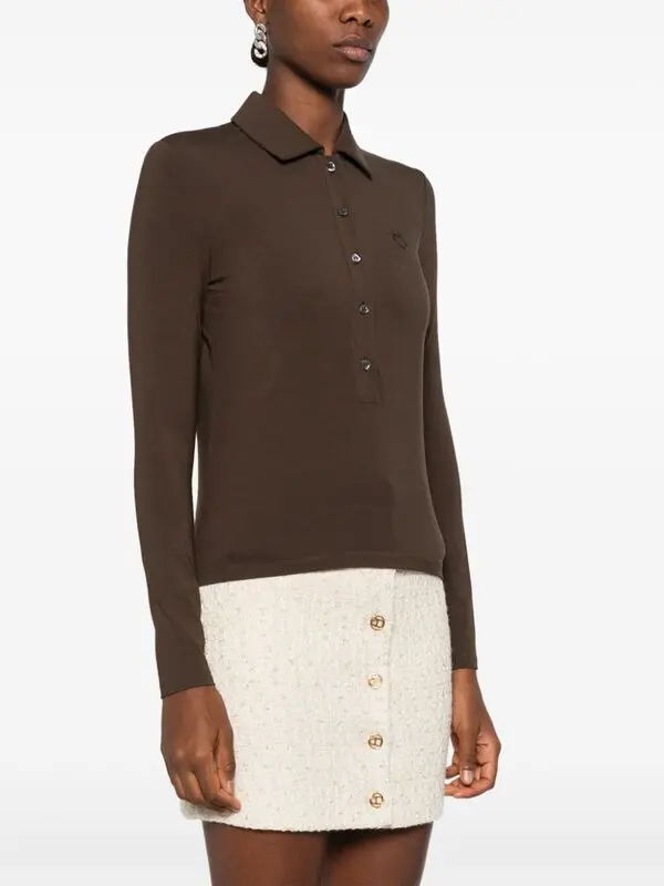 Pinko Portafoto Polo Top - Green