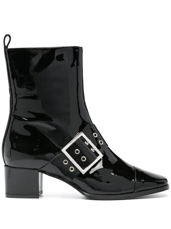 CAREL 50mm Decorative-buckle Ankle Boots