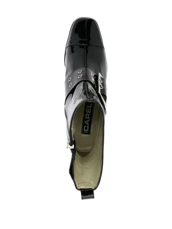 CAREL 50mm Decorative-buckle Ankle Boots