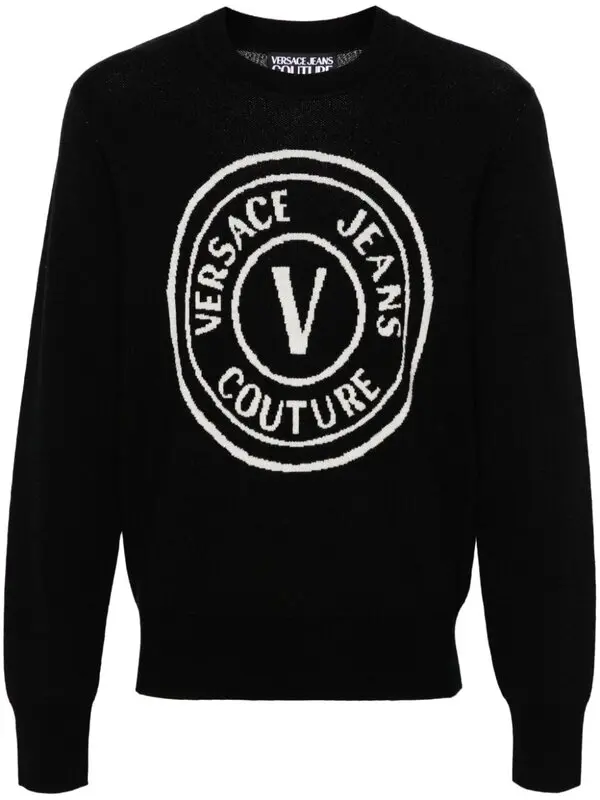Versace V-emblem Wool Jumper