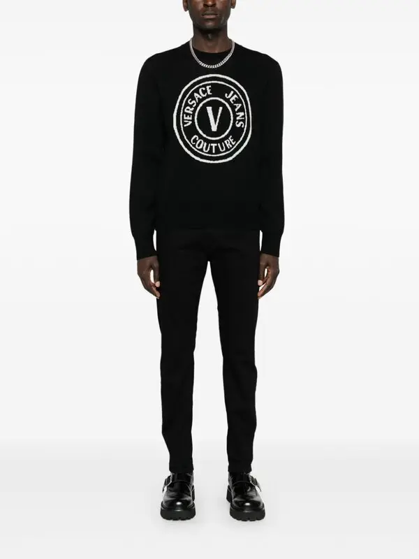 Versace V-emblem Wool Jumper