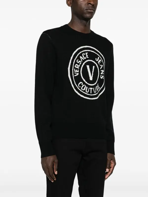 Versace V-emblem Wool Jumper
