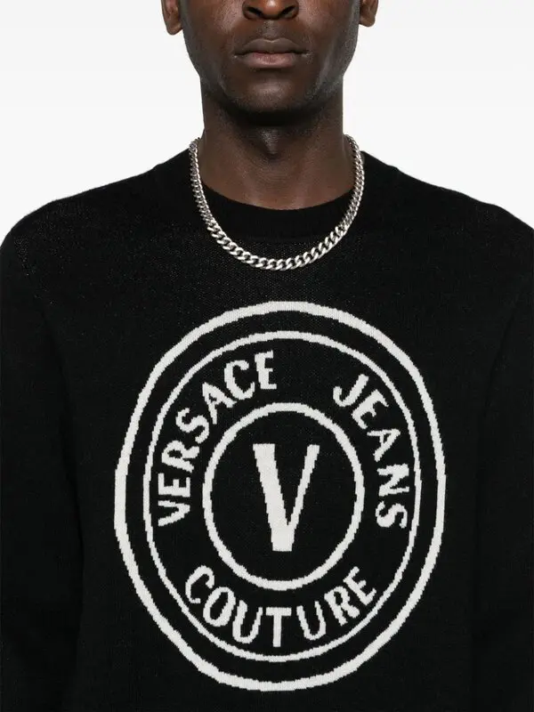 Versace V-emblem Wool Jumper
