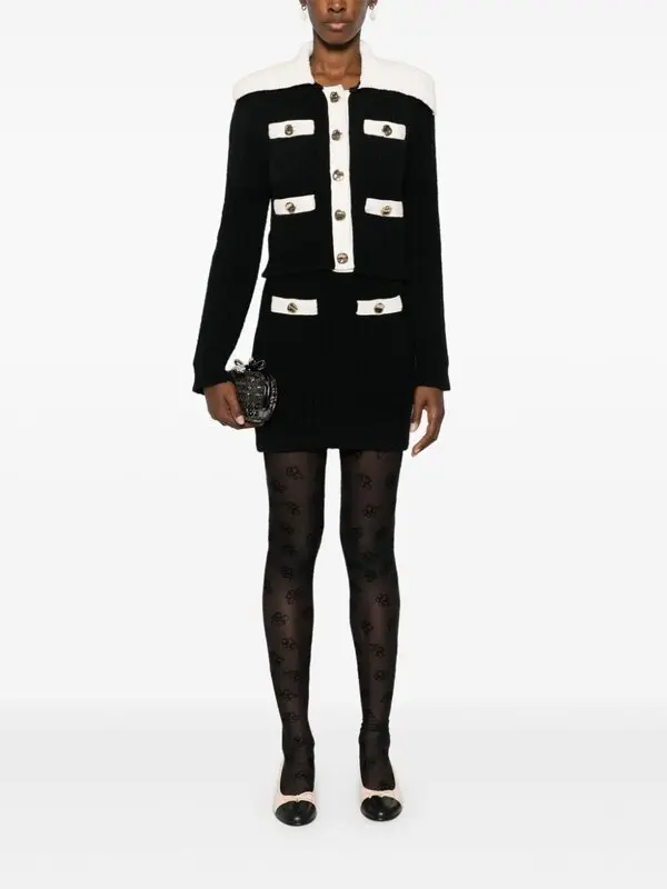 SELF-PORTRAIT Knitted Mini Skirt