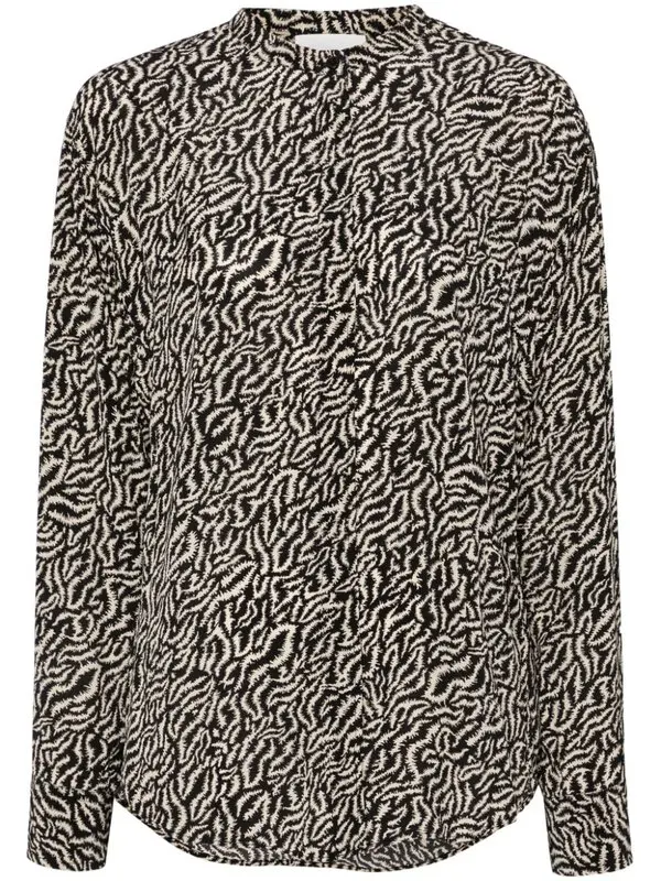 MARANT ETOILE Catchell Printed Blouse - Neutrals