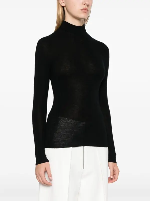 Eric Bompard Seamless Extrafine Roll-neck Sweater