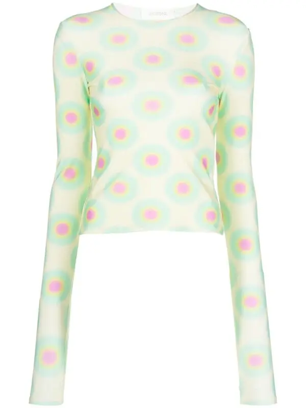 Sportmax Graphic-print T-shirt - Yellow