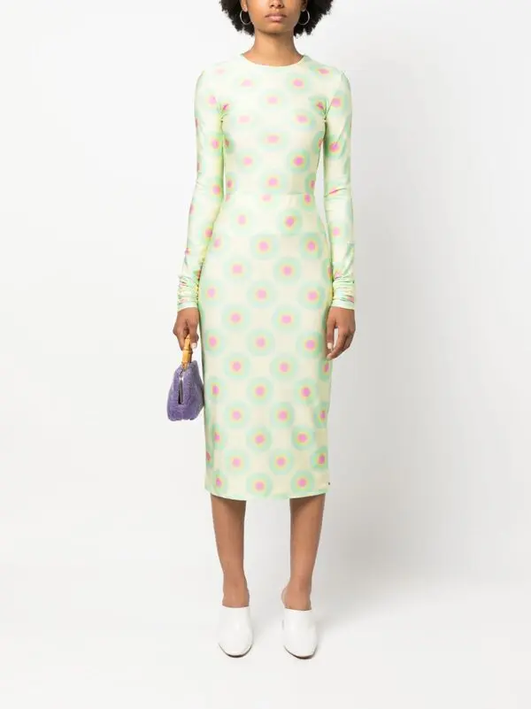 Sportmax Graphic-print T-shirt - Yellow