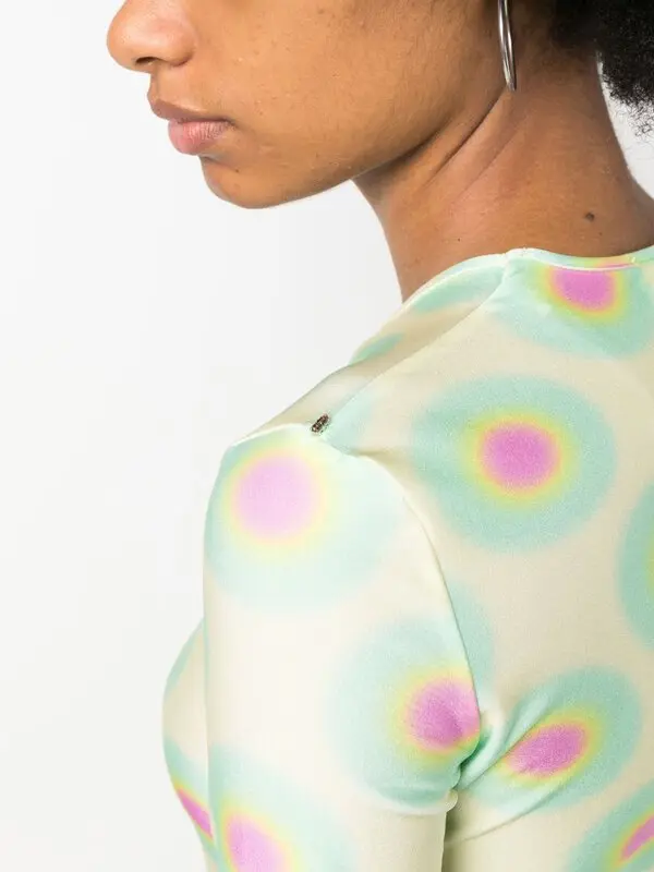 Sportmax Graphic-print T-shirt - Yellow