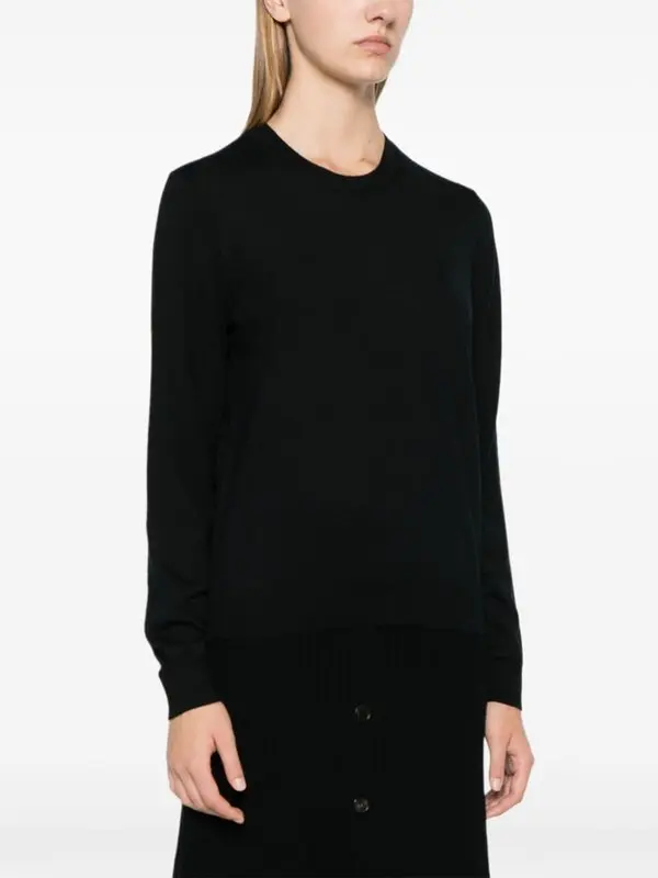 Eric Bompard Extrafine Round-neck Sweater - Black