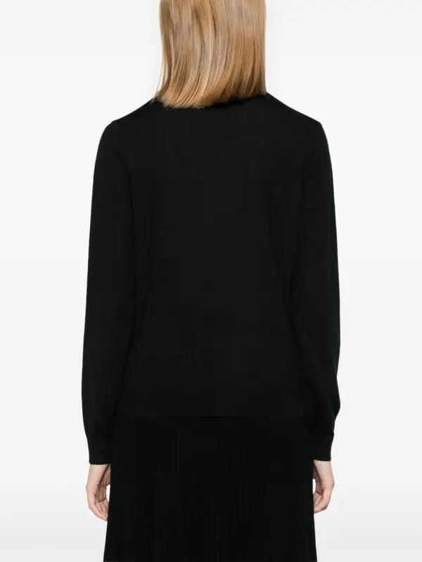 Eric Bompard Extrafine Round-neck Sweater - Black
