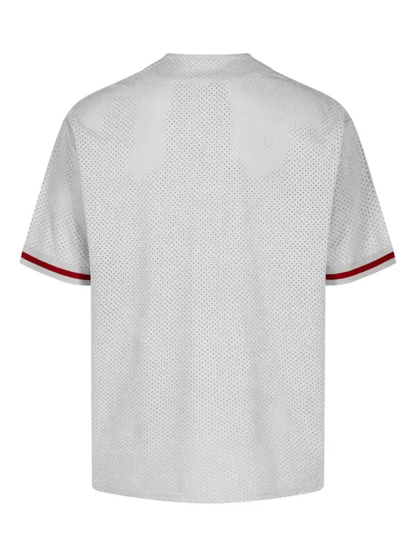 Supreme Ultrasuede Mesh Baseball Jersey - White | Editorialist