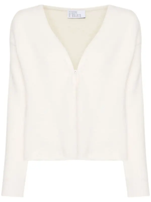 Giuseppe Di Morabito Brooch-detail Cardigan - White