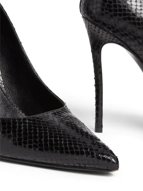 Dsquared2 Snakeskin-effect Leather Pumps - Black