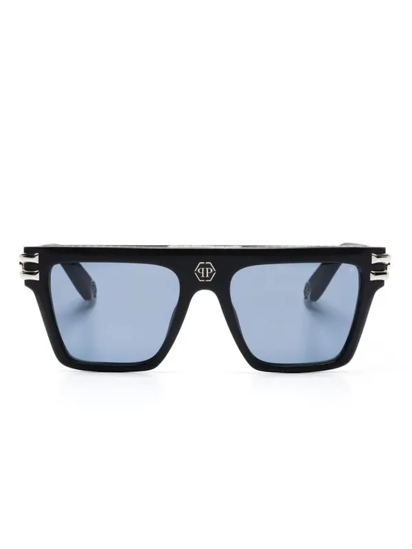 Philipp Plein Rectangle-frame Sunglasses - Black