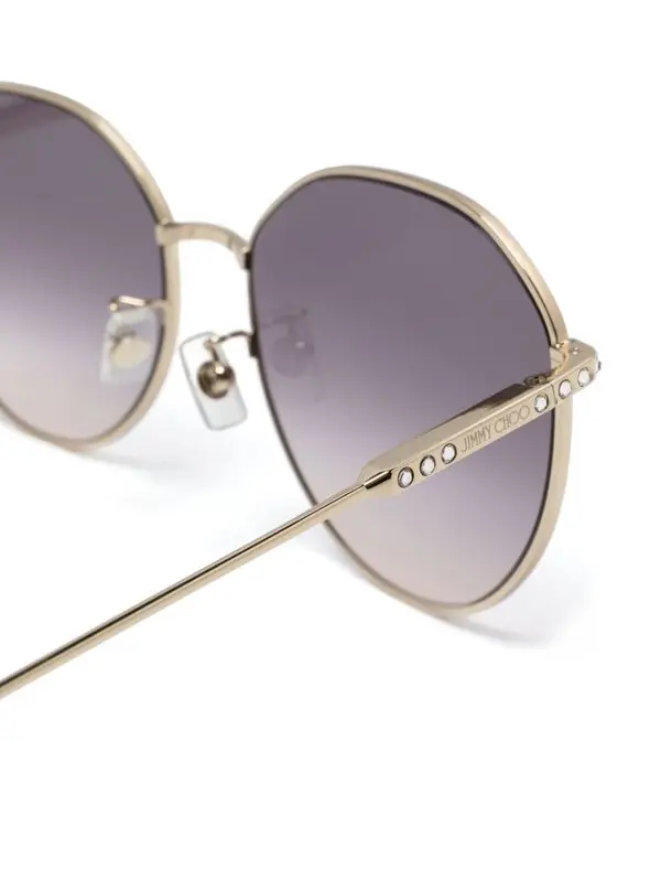 JIMMY CHOO Crystal-embellished Sunglasses