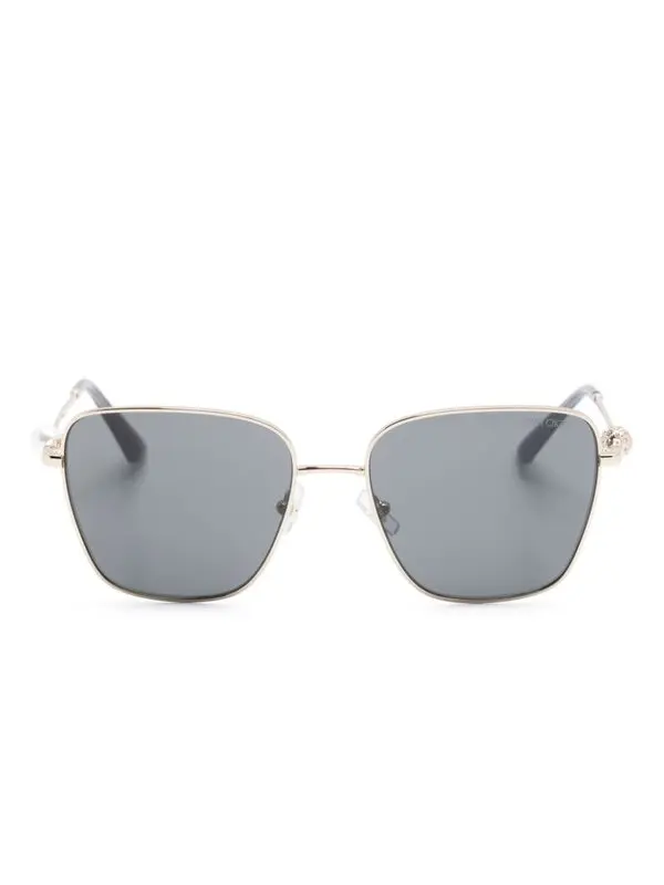 JIMMY CHOO Square Frame Sunglasses - Gold