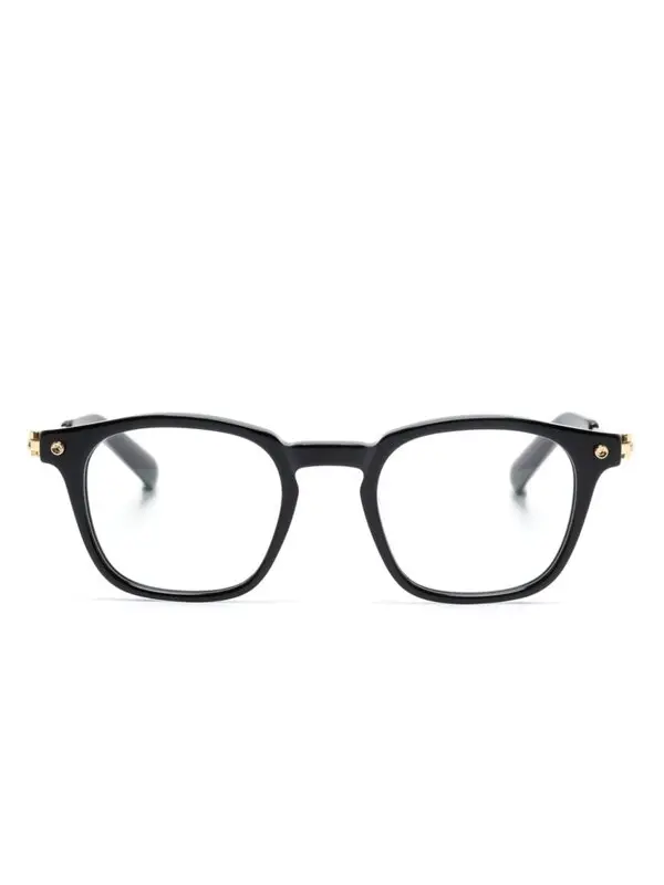 Yohji Yamamoto Square-frame Glasses - Black