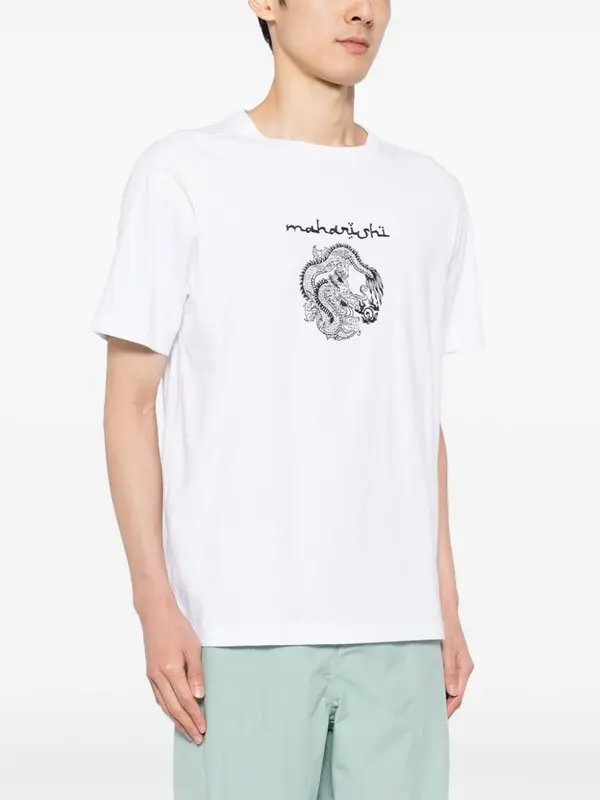 MAHARISHI Thar Dragon-embroidered T-shirt