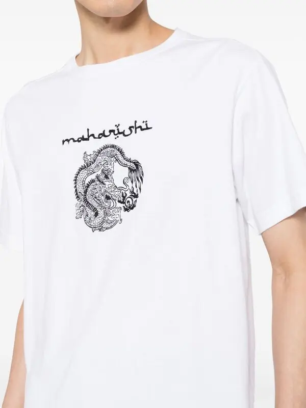 MAHARISHI Thar Dragon-embroidered T-shirt