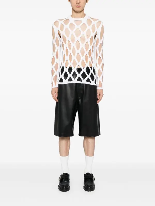 BLACK COMME DES GARÇONS Open-knit Mesh Jumper