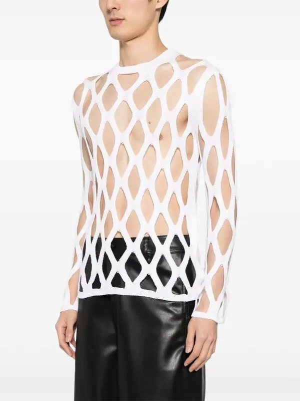 BLACK COMME DES GARÇONS Open-knit Mesh Jumper