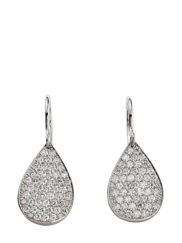 Irene Neuwirth 18kt White Gold Diamond Drop Earrings - Silver