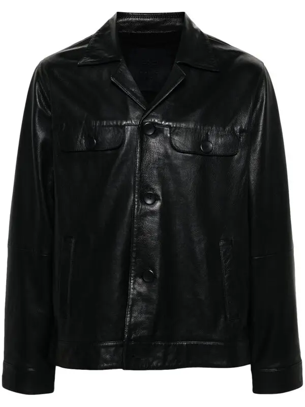 FREI-MUT Long-sleeved Leather Jacket