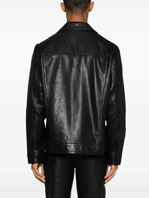 FREI-MUT Long-sleeved Leather Jacket