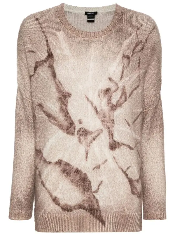 Avant Toi Spray-paint Effect Sweater