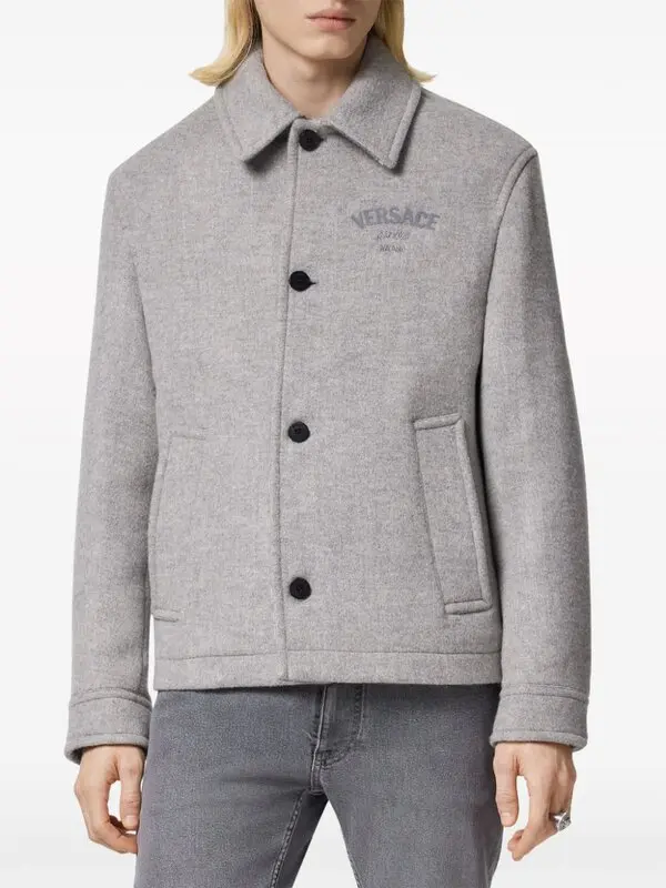 Versace Wool-blend Blouson Jacket