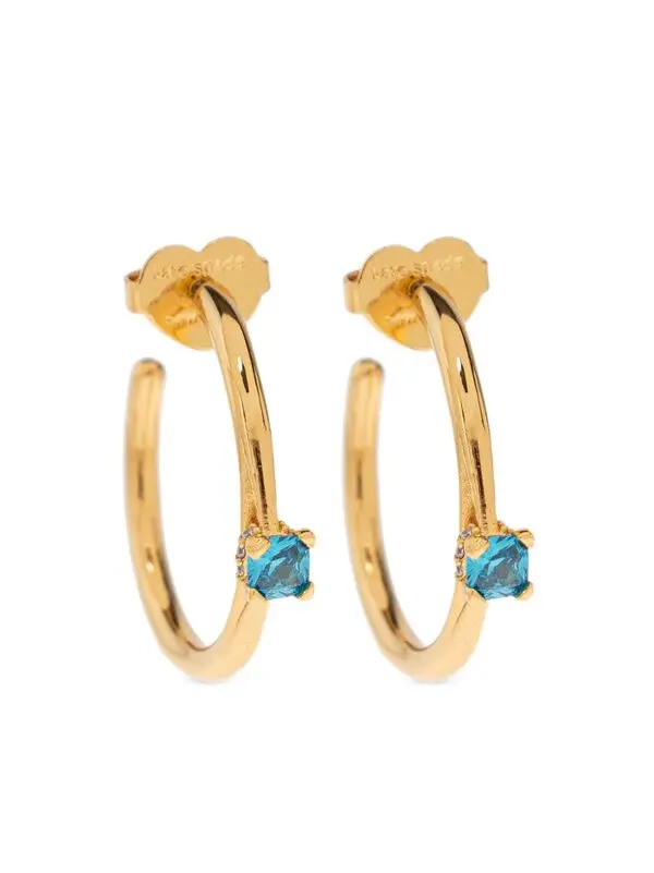 Kate Spade New York Crystal Embellished Hoop Earrings