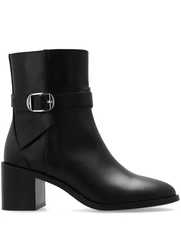 STUART WEITZMAN Esme Leather Biker Boots