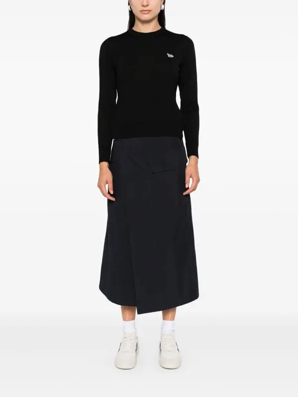 Maison Kitsuné Baby Fox-patch Sweater - Black