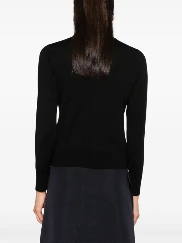 Maison Kitsuné Baby Fox-patch Sweater - Black