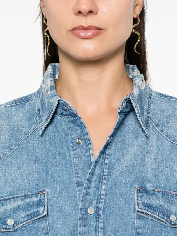 Polo Ralph Lauren Distressed Denim Shirt - Blue