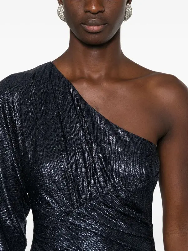 Ralph Lauren Metallic One-shoulder Gown