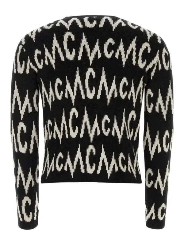 Mcm Intarsia-knit Logo Jumper